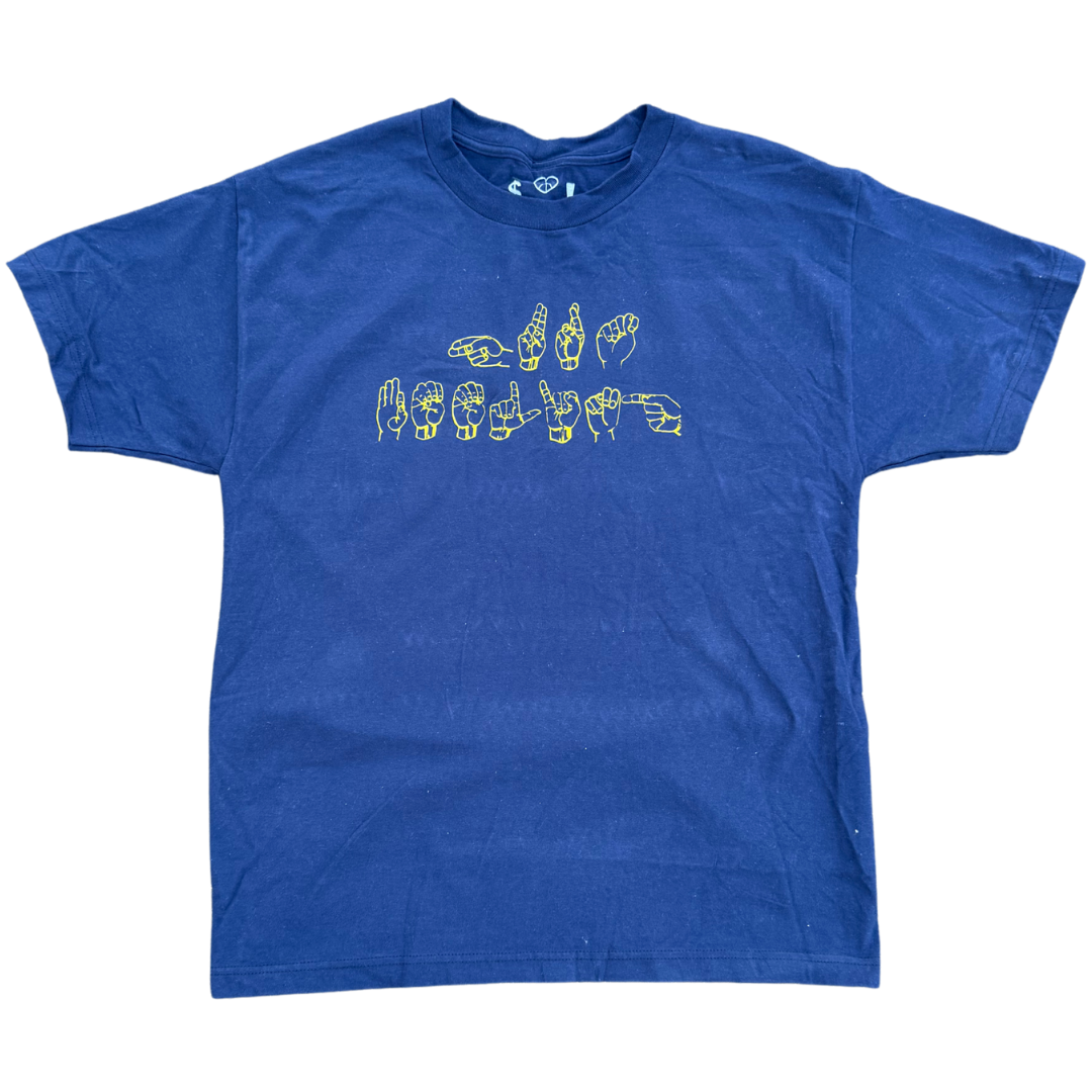Hurt Feelings Sign Language T-Shirt - Navy – Pro Skateboard Shop